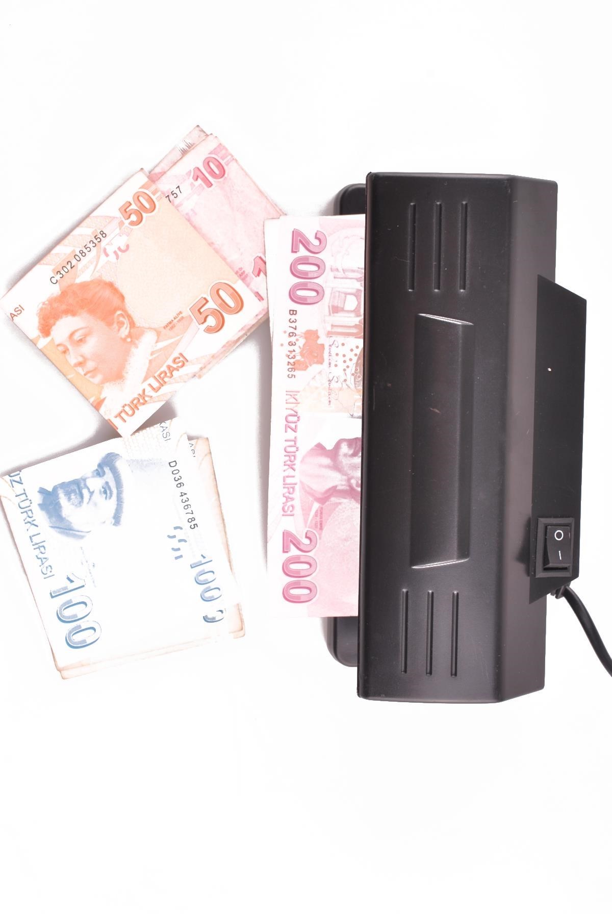 Mor Işıklı Para Kontrol Makinesi Sahte Para Tespit Etme Cihazı
