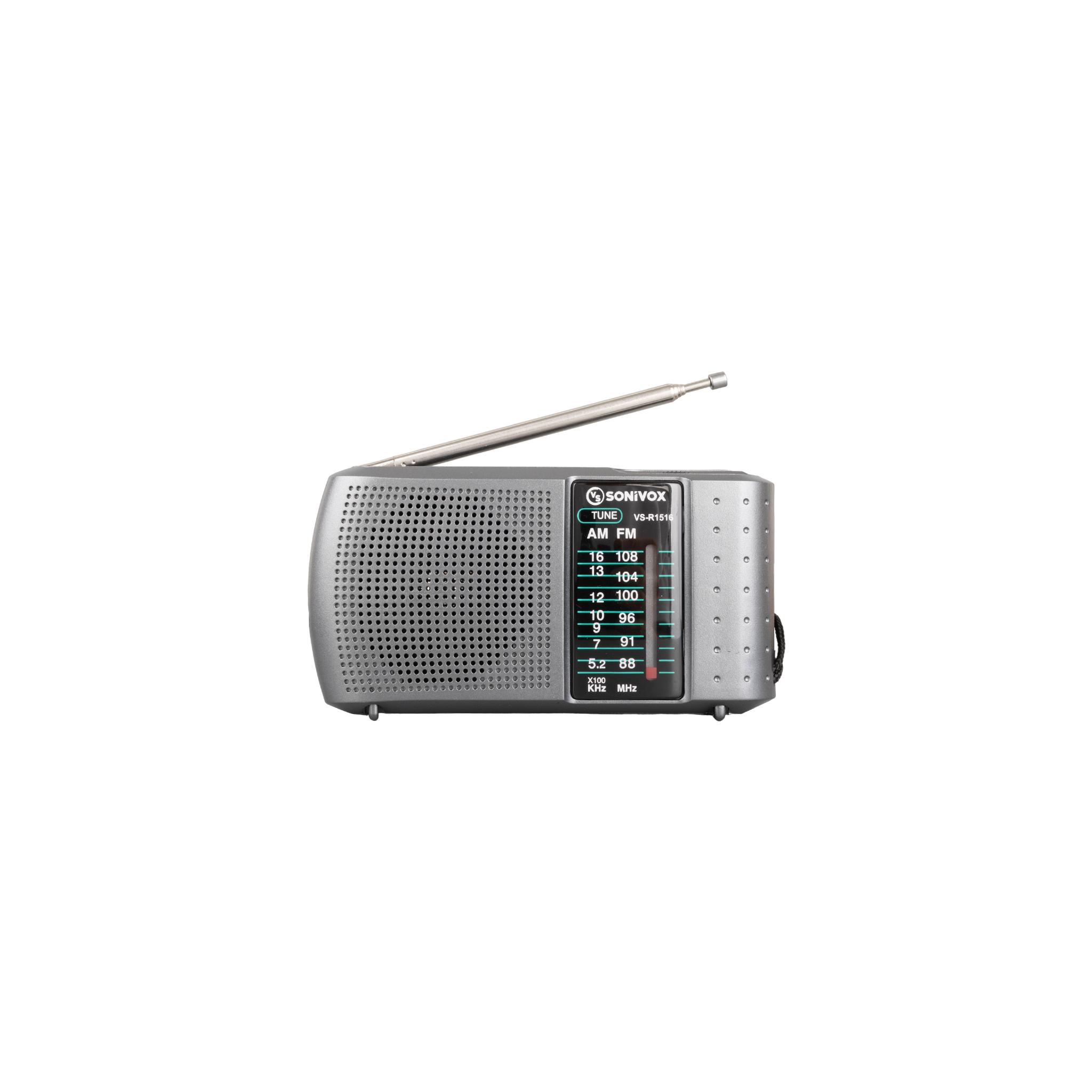 SONIVOX VS-R1516 GRİ RENK ANALOG RADYO - 387.54 TL + KDV